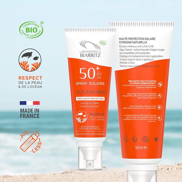 Algamaris - Αντηλιακό σπρέι σώματος SPF50 (BIO) 100ml - GoNatural eshop