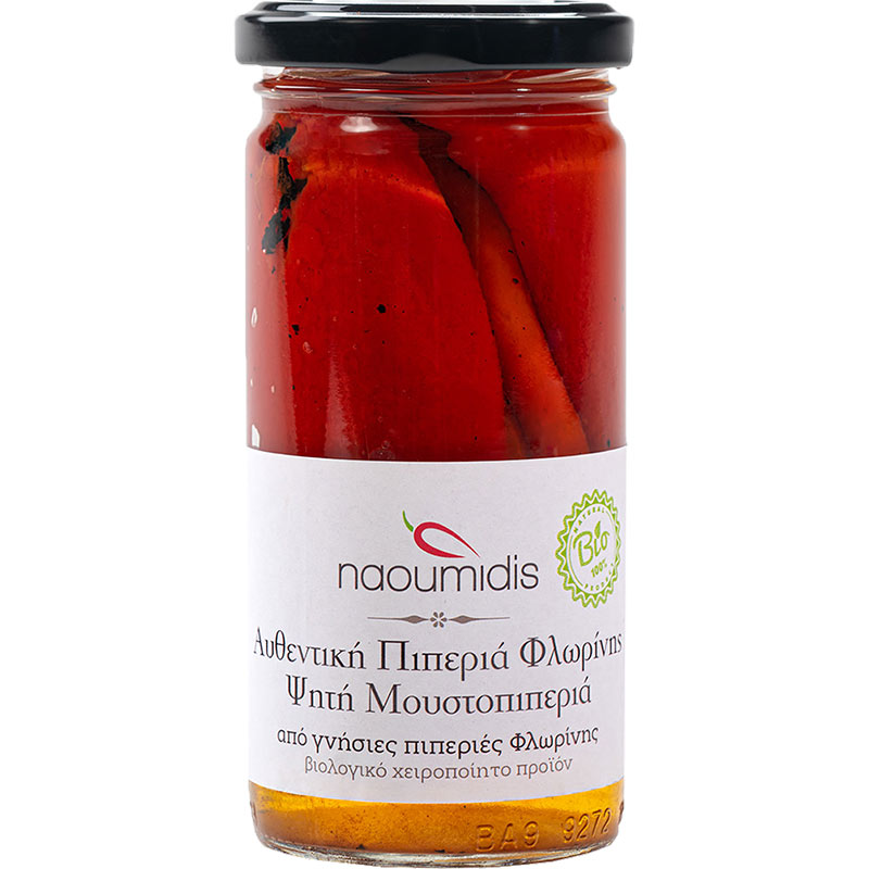 Μουστοπιπερια Ψητη Bio Ναουμιδης 160gr - GoNatural eshop