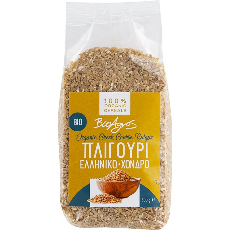 Πλιγούρι Χονδρό Ελληνικό Βιολογικό Βιοαγρός 500gr - GoNatural eshop
