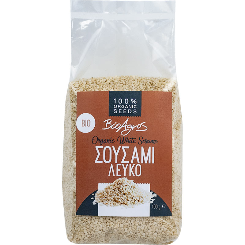Σουσάμι Λευκό Βιολογικό Βιοαγρος 400gr - GoNatural eshop