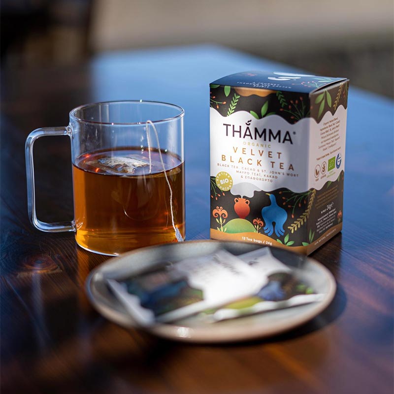Thamma Velvet Black Βιολογικό αφέψημα 12φακελάκια x1.5gr - GoNatural eshop