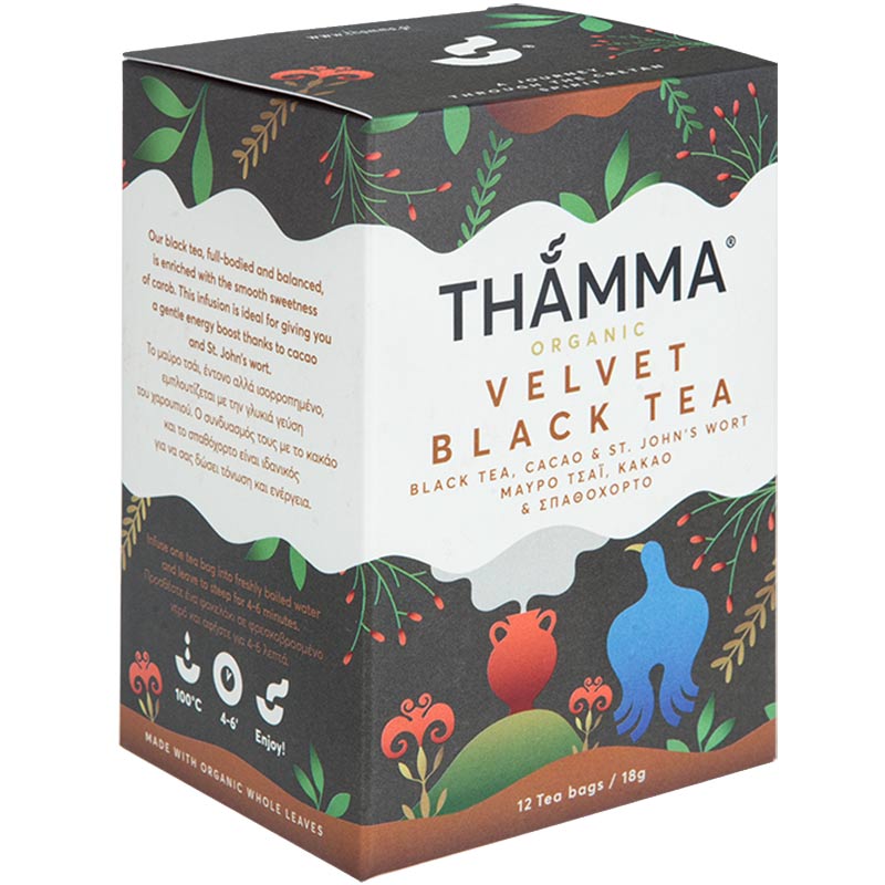 Thamma Velvet Black Βιολογικό αφέψημα 12φακελάκια x1.5gr - GoNatural eshop