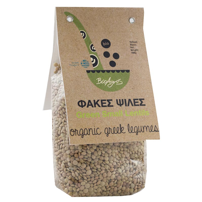 Φακές Ψιλές Βιολογικές Βιοαγρός 500gr - GoNatural eshop